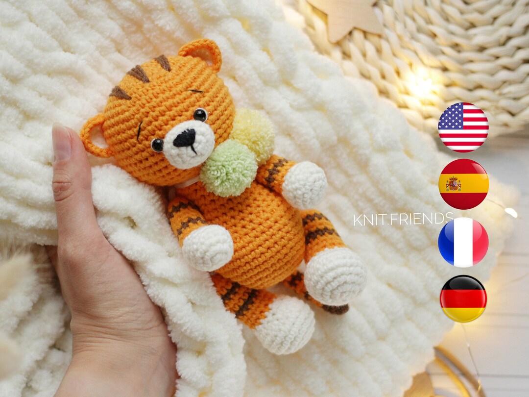 Crochet PATTERN Tiger, Amigurumi Animals Pattern, Crochet Tiger ...
