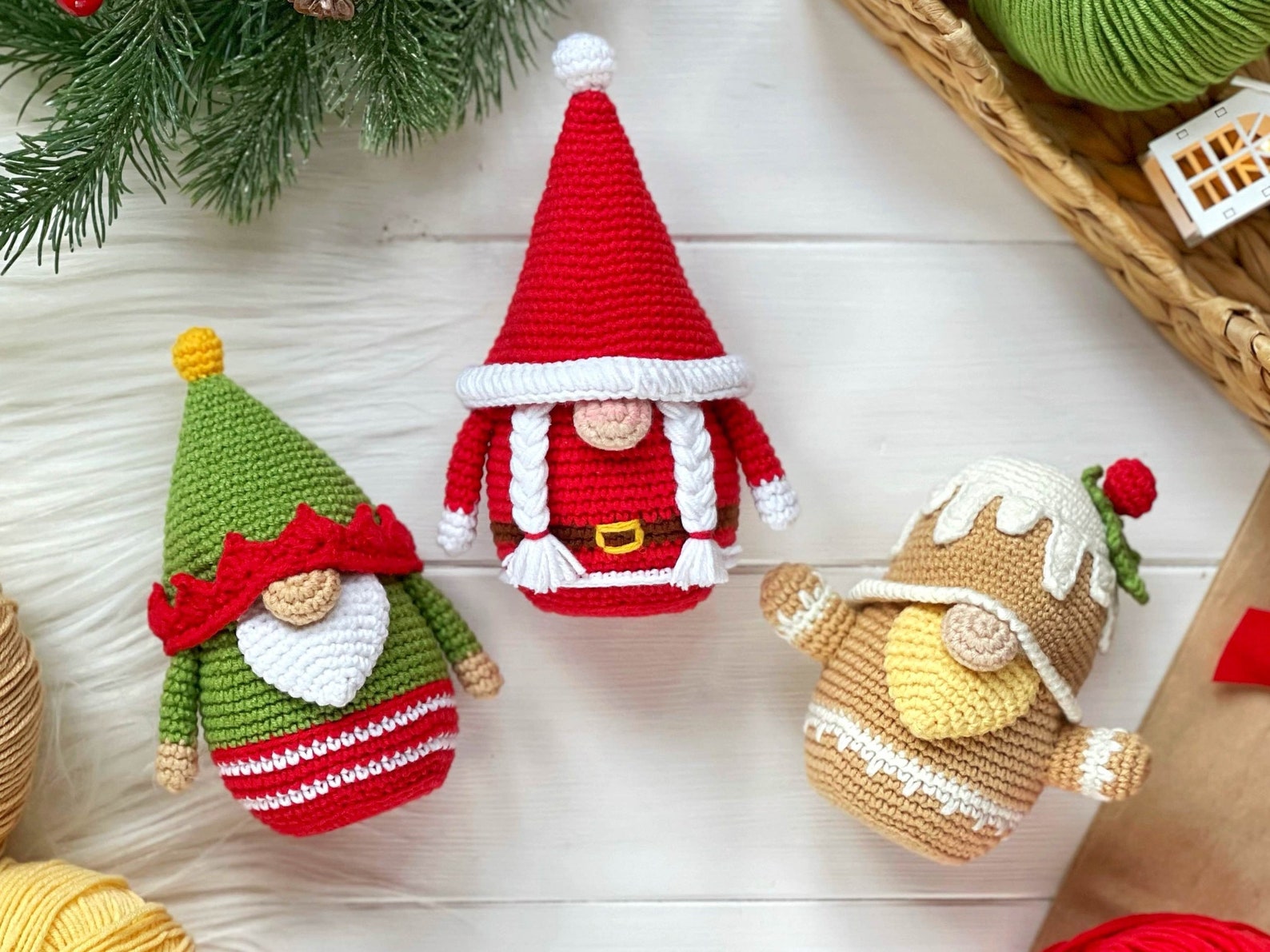 Gingerbread Man Gnome Crochet Pattern PDF Amigurumi Christmas - Etsy