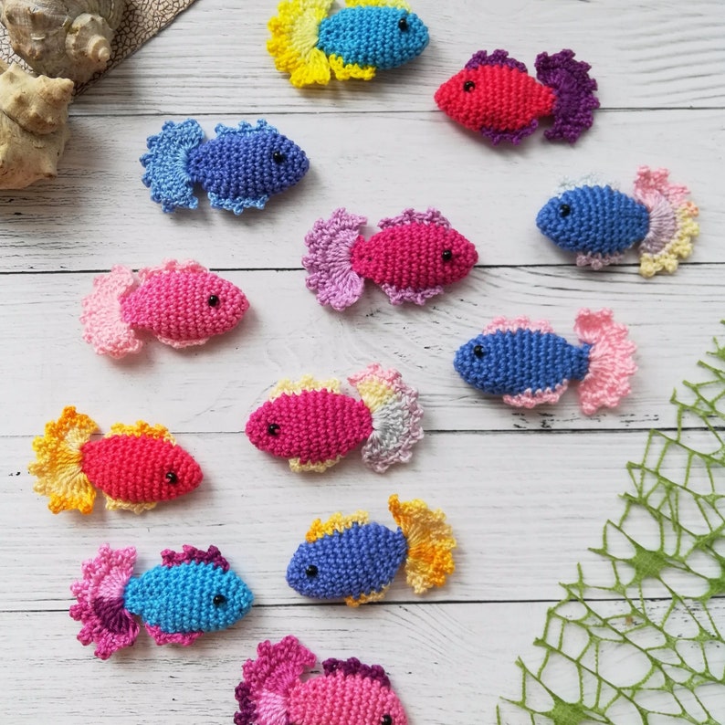 Crochet Tiny Fish Pattern Toys Crochet Patterns - Etsy