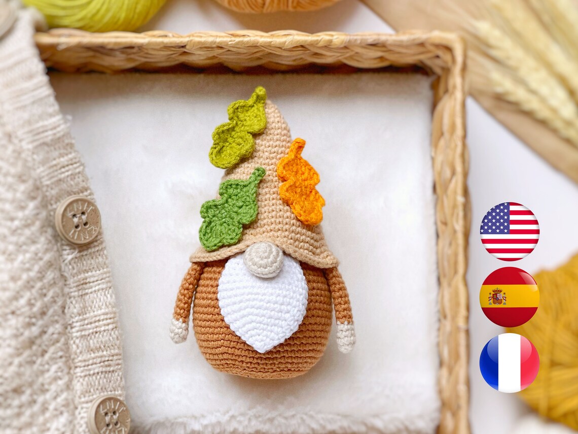 Fall Garden Gnome Crochet Pattern PDF Fall / Autumn Amigurumi - Etsy
