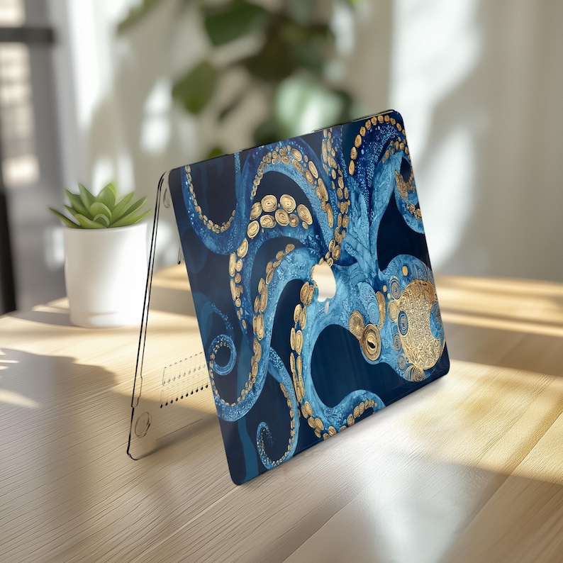 Octopus MacBook Air 13 Case 15 Inch Blue Mac Pro 14 16" M1 M2 M3 M4 Sea ...