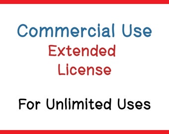 EXTENDED COMMERCIAL LICENSE for One Digital Product Design for One ...