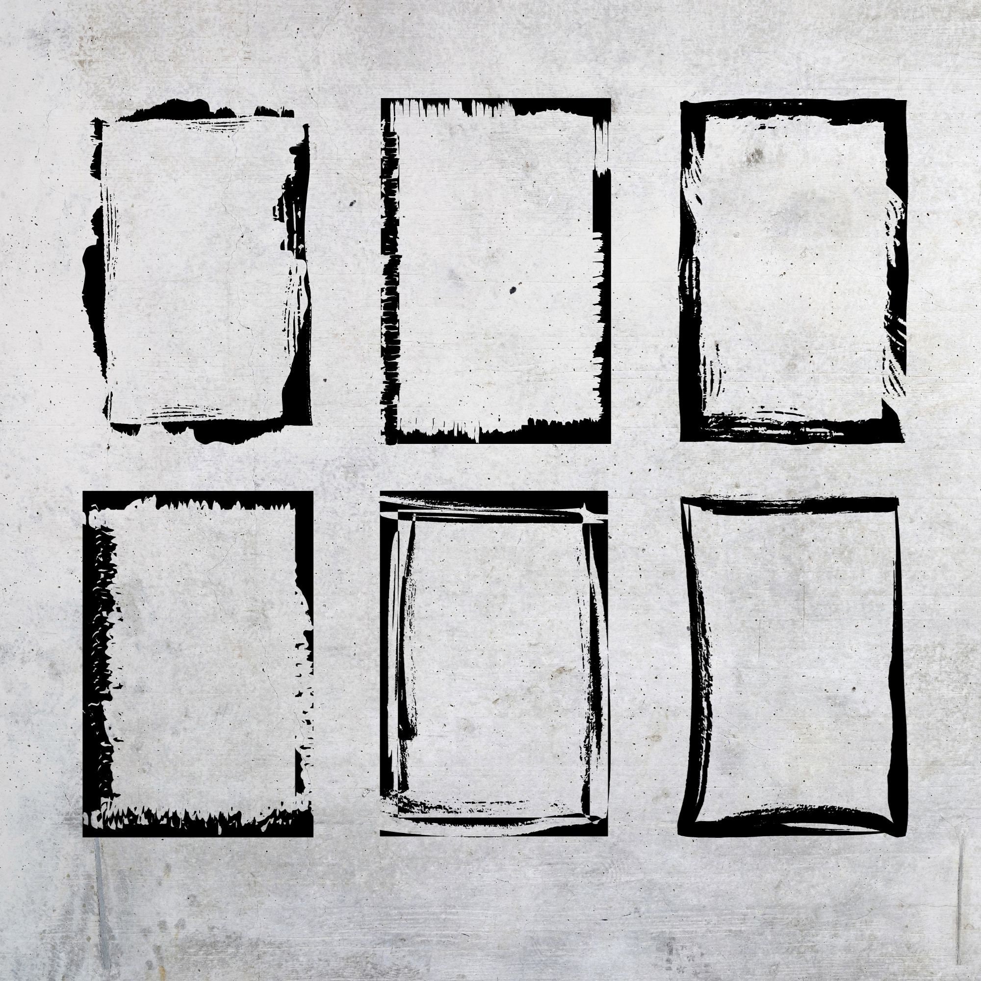 50 Vintage Grunge Frame SVG - Rustic Border Clipart for DIY Projects - Etsy