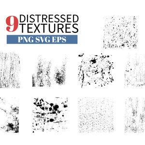 High-quality Grunge Texture SVG Bundle for Vintage Design, Distressed ...