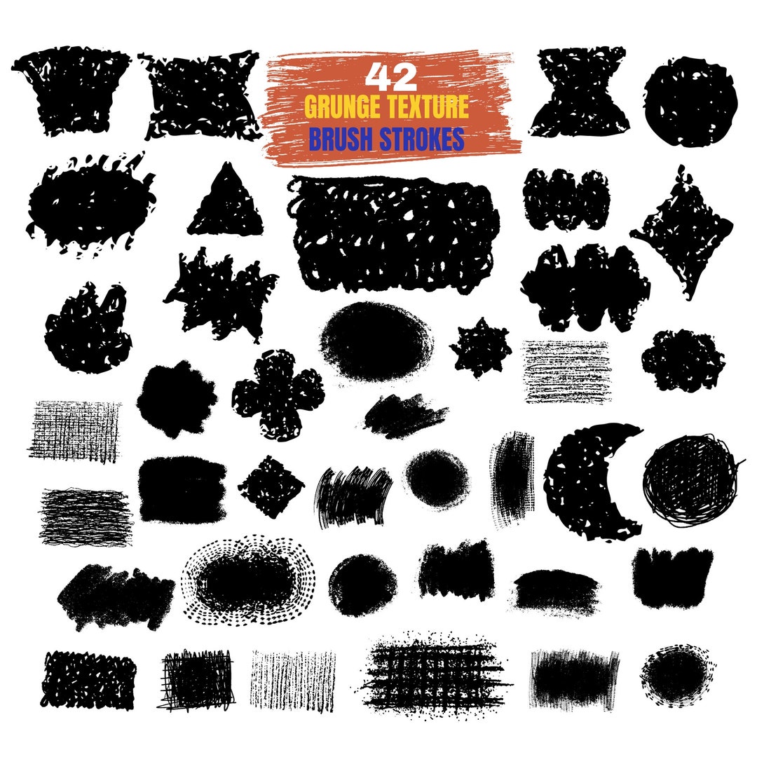 Grunge Texture SVG Bundle for Vintage Design - Etsy