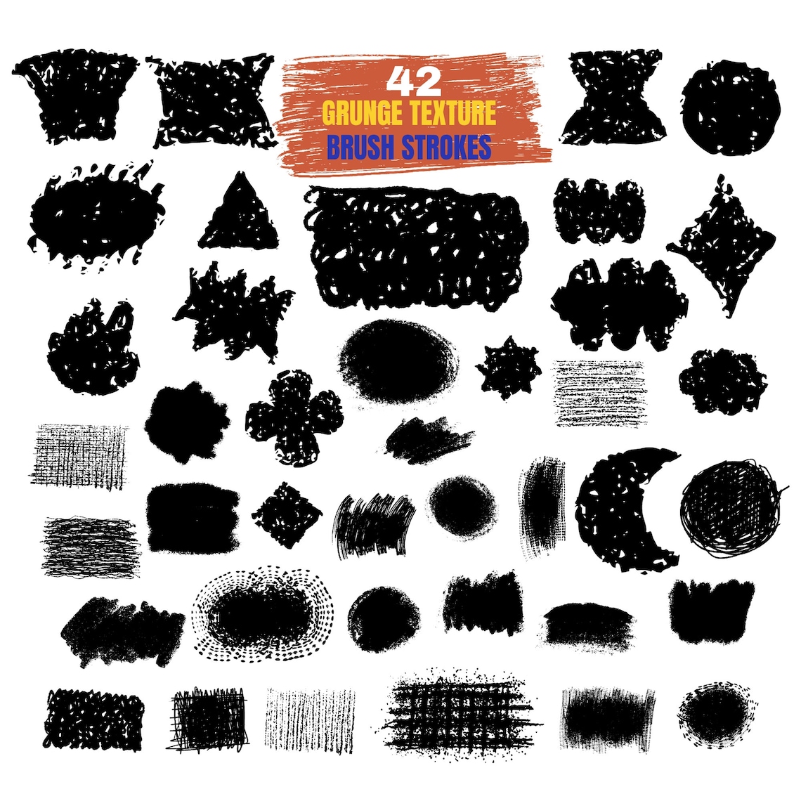 Grunge Texture SVG Bundle for Vintage Design - Etsy