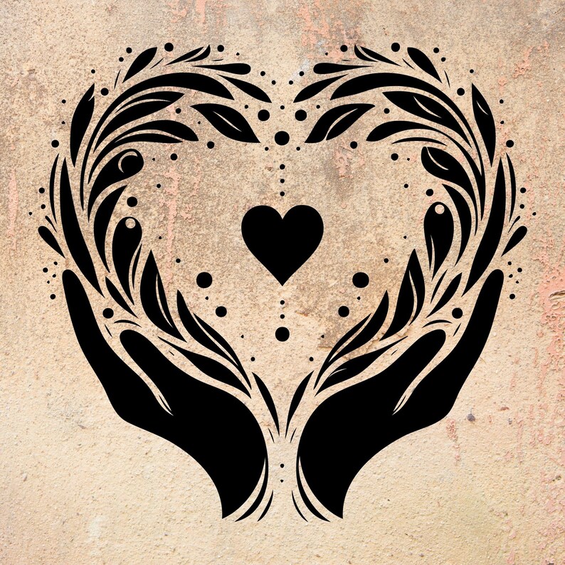 20 Versatile Floral & Abstract Heart Svgs | Instant Download - Etsy