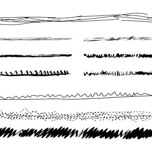 Hand Drawn Lines SVG, Underline Divider Text, an Element for Use in ...