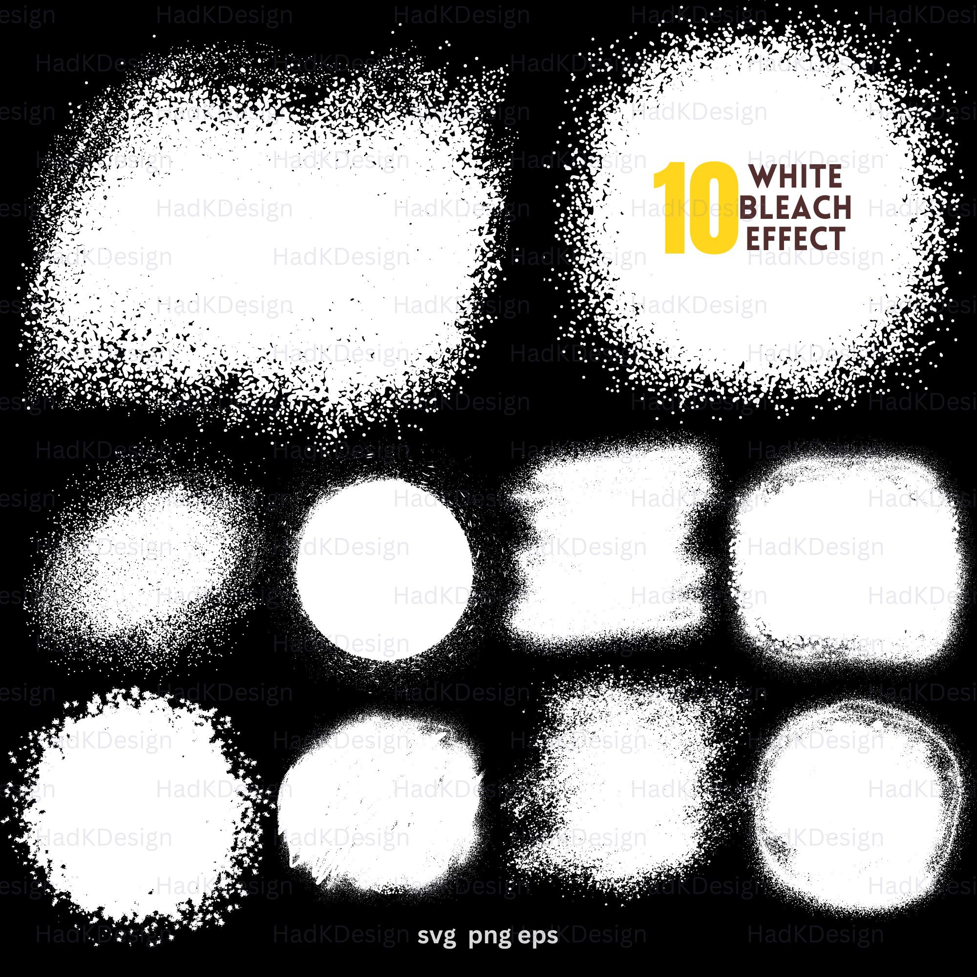 10 Pack White Bleach Effect Textures - Digital Download (SVG, PNG, EPS) - Etsy