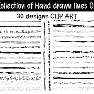 Hand-drawn Lines SVG, Brush and Stroke Line, an Element for Use in ...