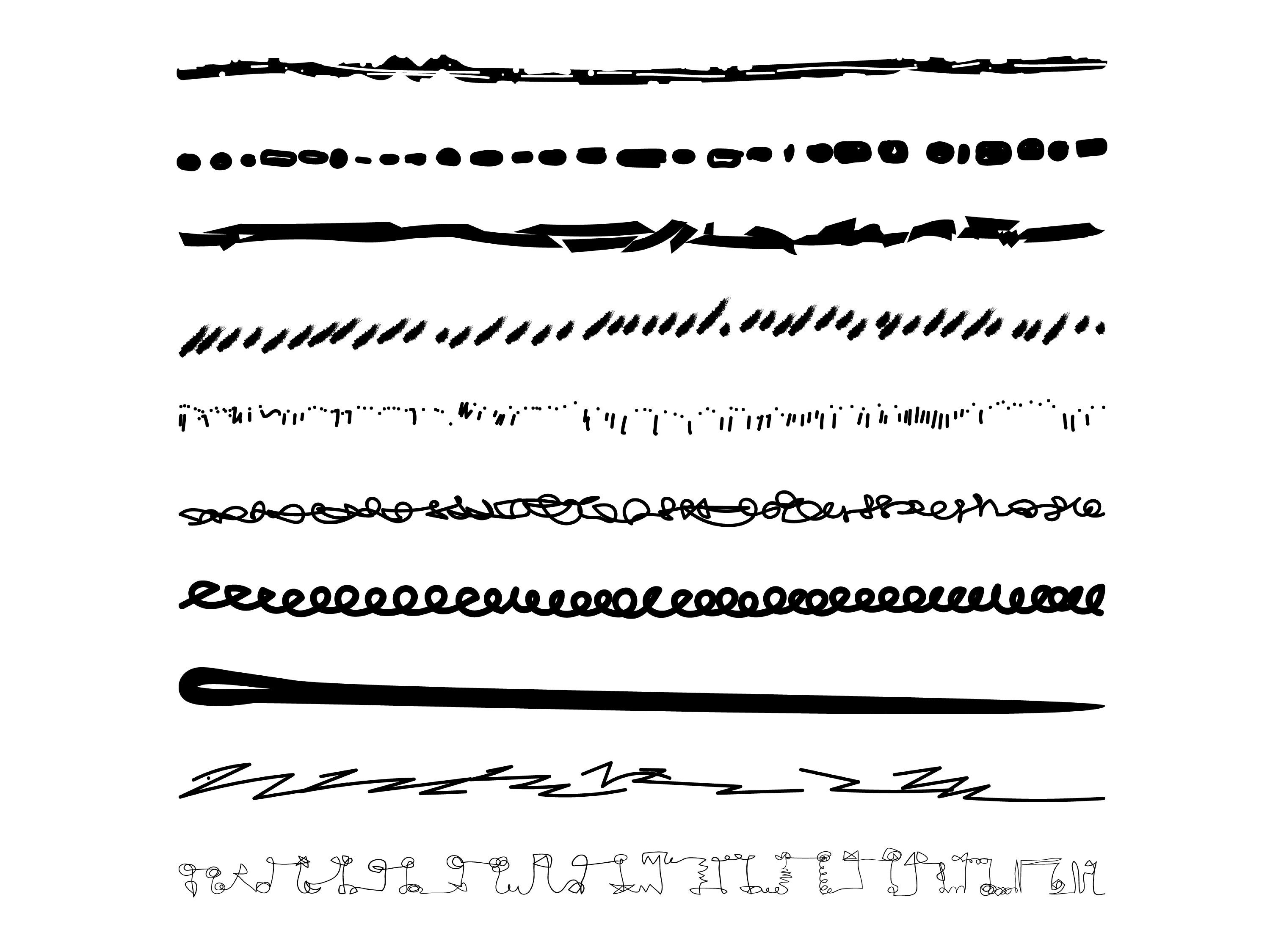 Hand-drawn Lines SVG, Brush and Stroke Line, an Element for Use in ...