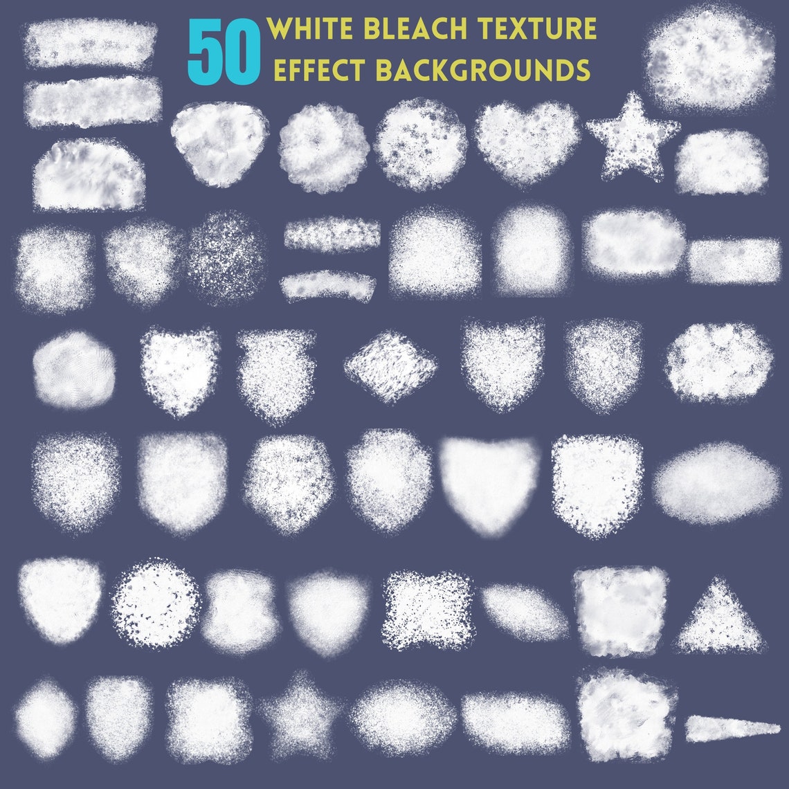 50 White Bleach Texture Effect Backgrounds, Png - Etsy