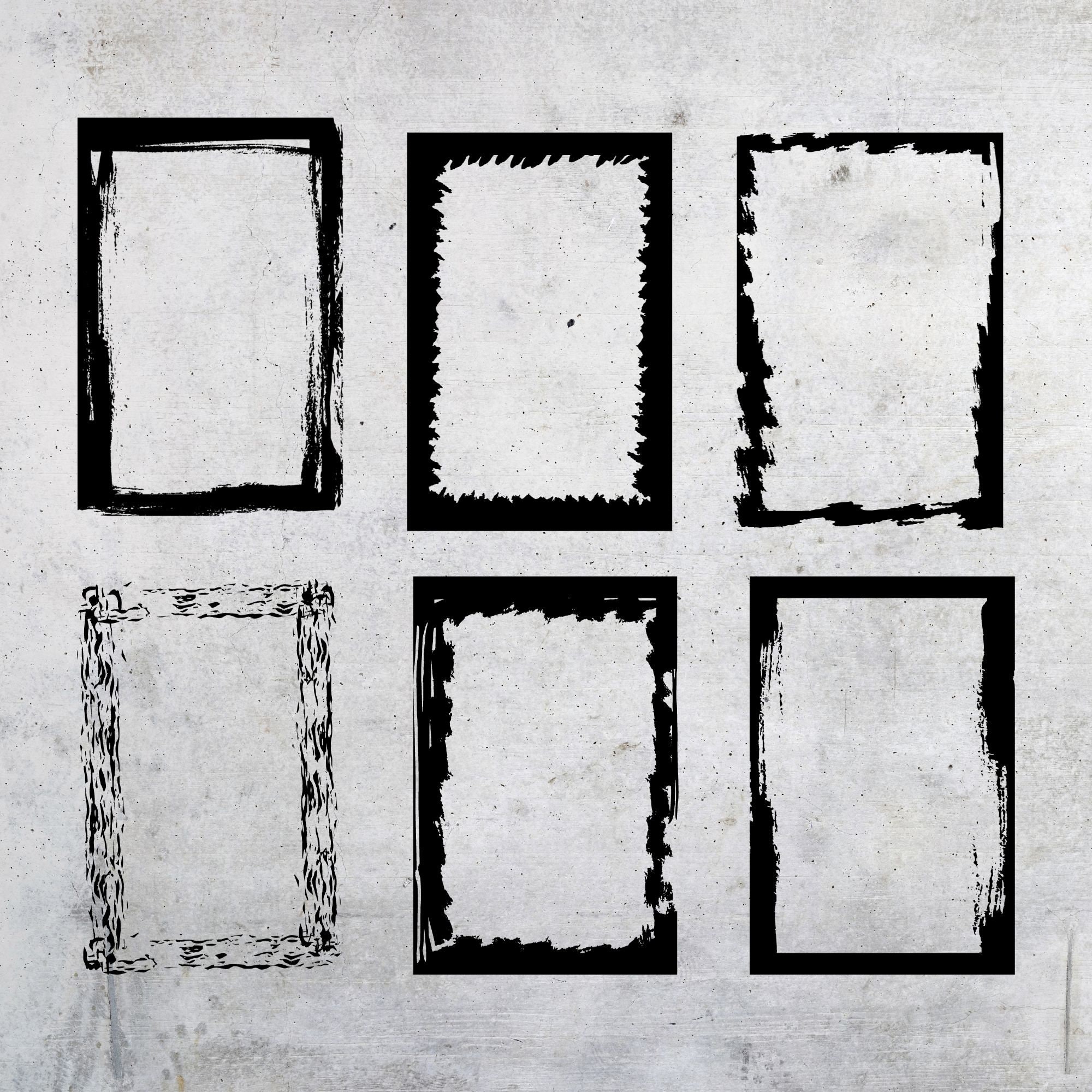 50 Vintage Grunge Frame SVG - Rustic Border Clipart for DIY Projects - Etsy