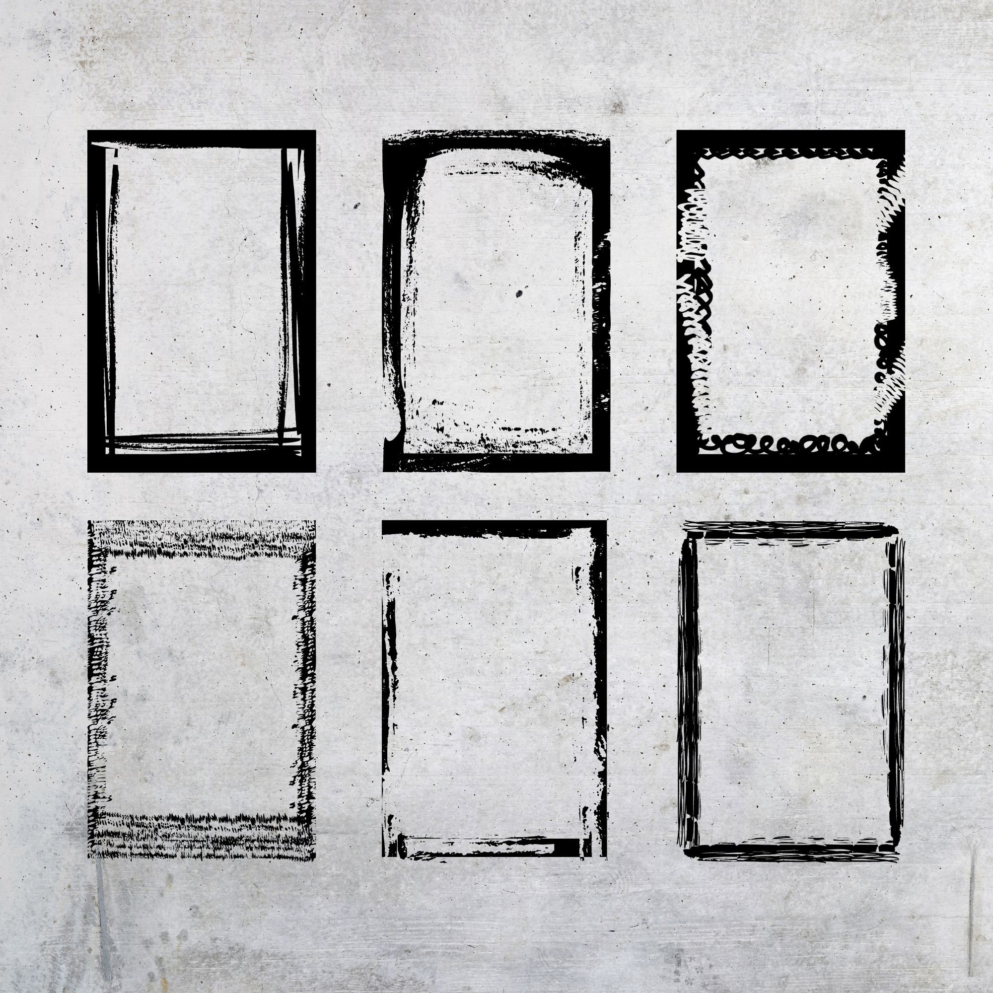 50 Vintage Grunge Frame SVG - Rustic Border Clipart for DIY Projects - Etsy