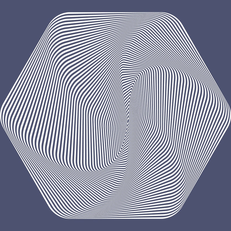 9 Mesmerizing Geometric, Hypnotic Line Art Patterns Digital Download ...