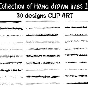 Hand Drawn Lines SVG, Underline Divider Text, an Element for Use in ...
