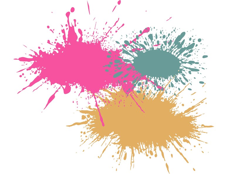 Ink Splatter Svg, Paint Splash, Decorative Elements for Use in Design ...