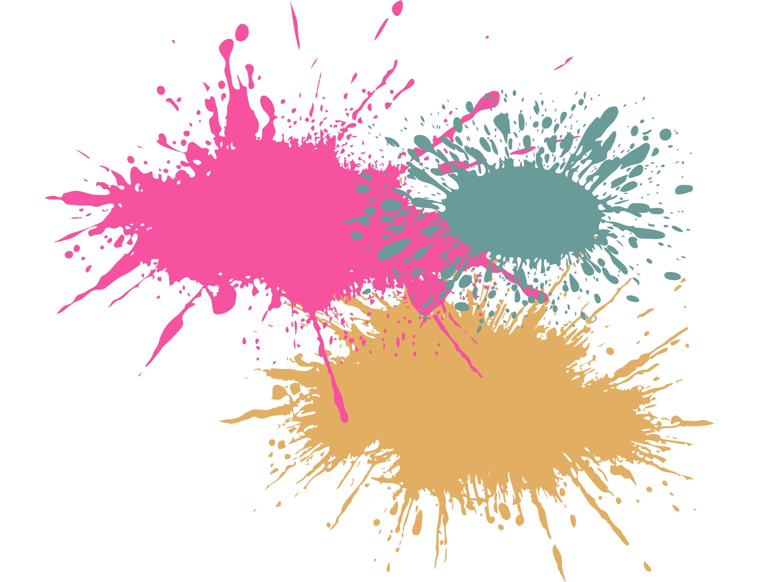 Ink Splatter Svg, Paint Splash, Decorative Elements for Use in Design ...