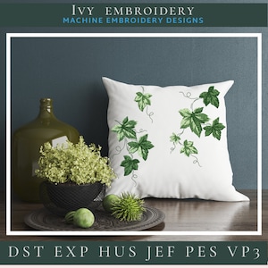 Ivy Leaves Embroidery Design, Plant Branch (digital Download) - Etsy