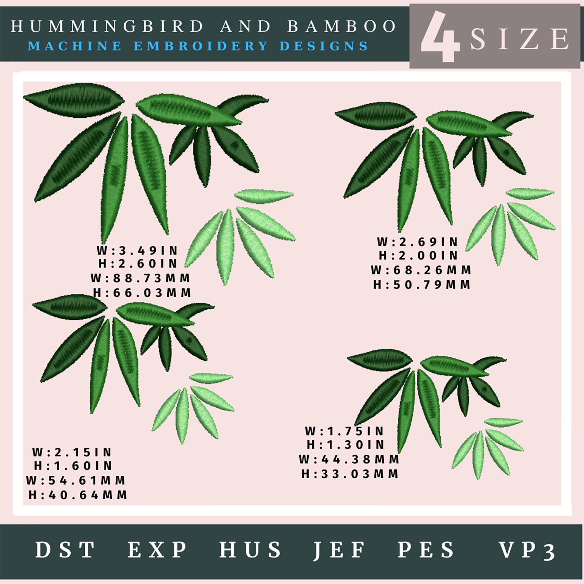 Machine Embroidery Designs . Hummingbird Embroidery . Bamboo - Etsy