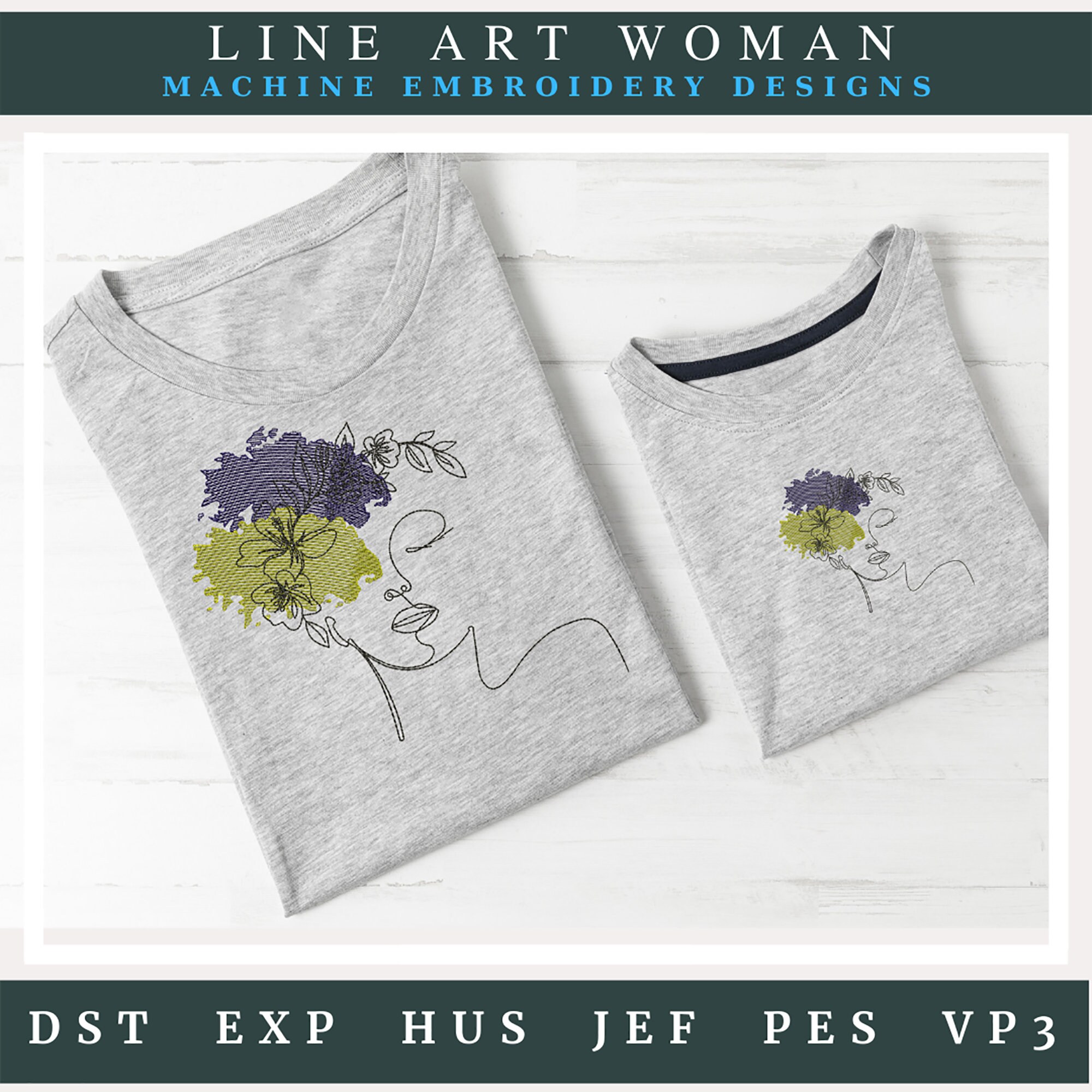 Line Art Woman / Woman Embroidery / One Line Art Embroidery - Etsy