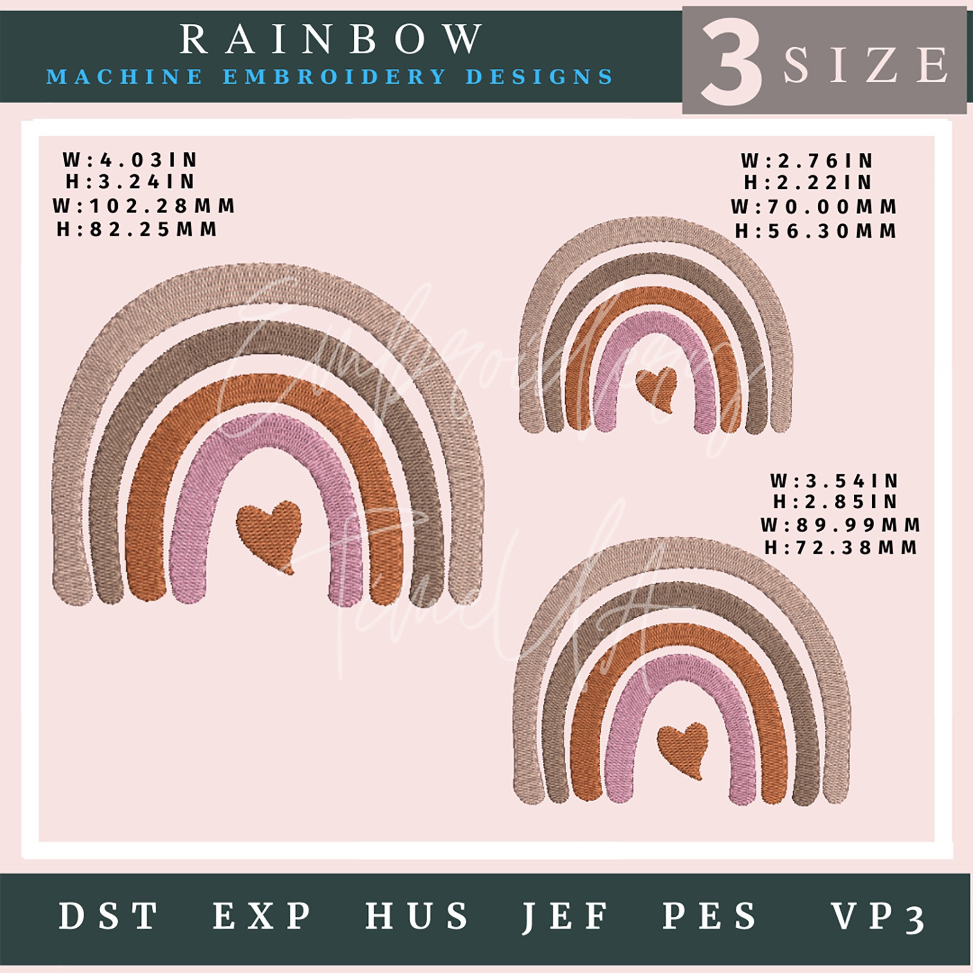 Machine Embroidery Designs . Rainbow Embroidery . Baby - Etsy