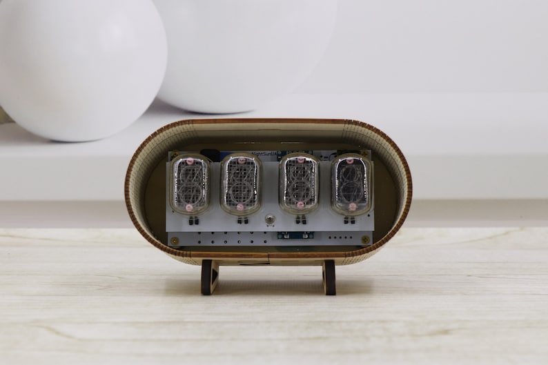 Wooden IN-12 Nixie Tube Clock With a Transparent Insert. - Etsy