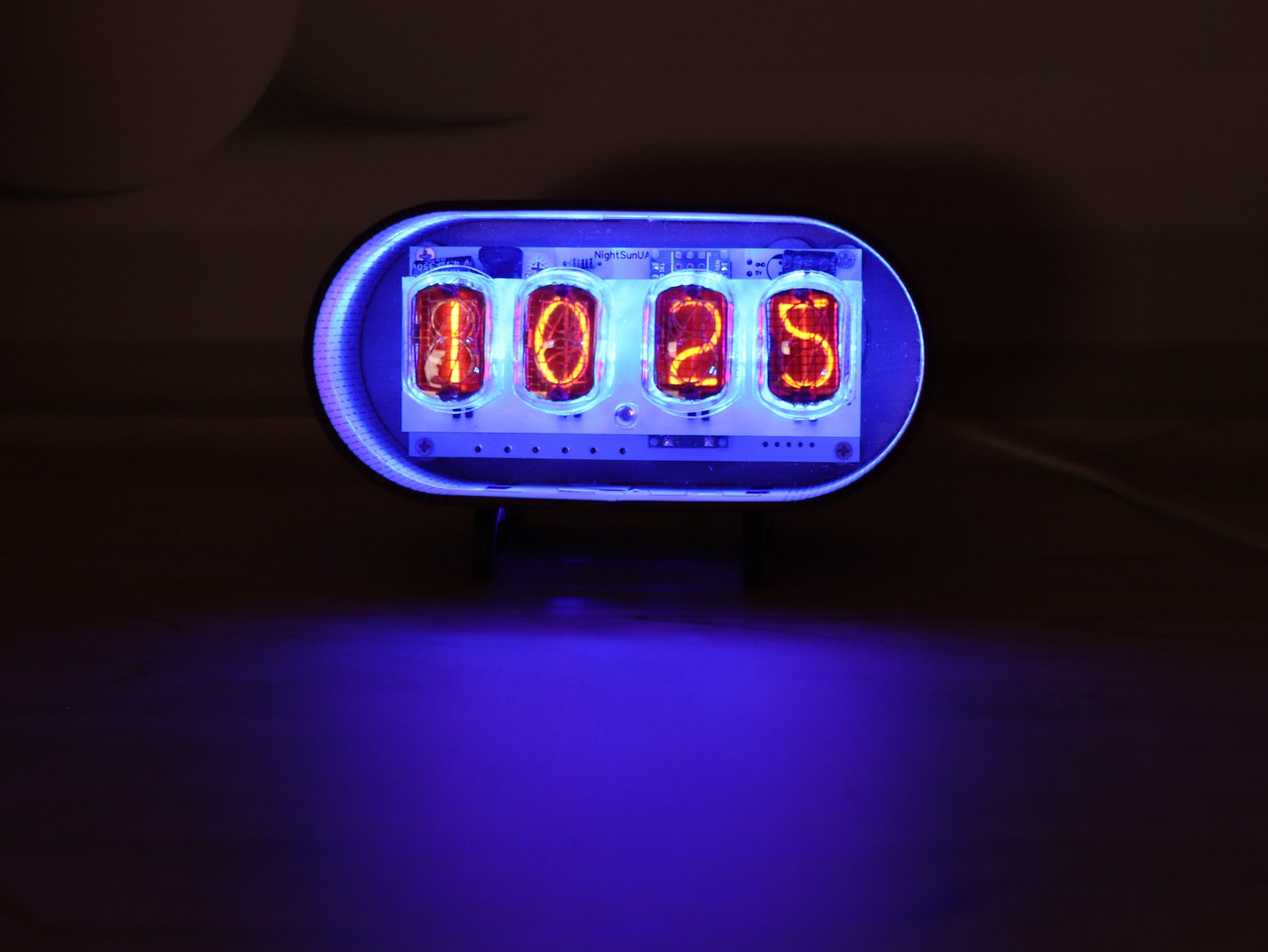 Wooden IN-12 Nixie Tube Clock With a Transparent Insert. - Etsy