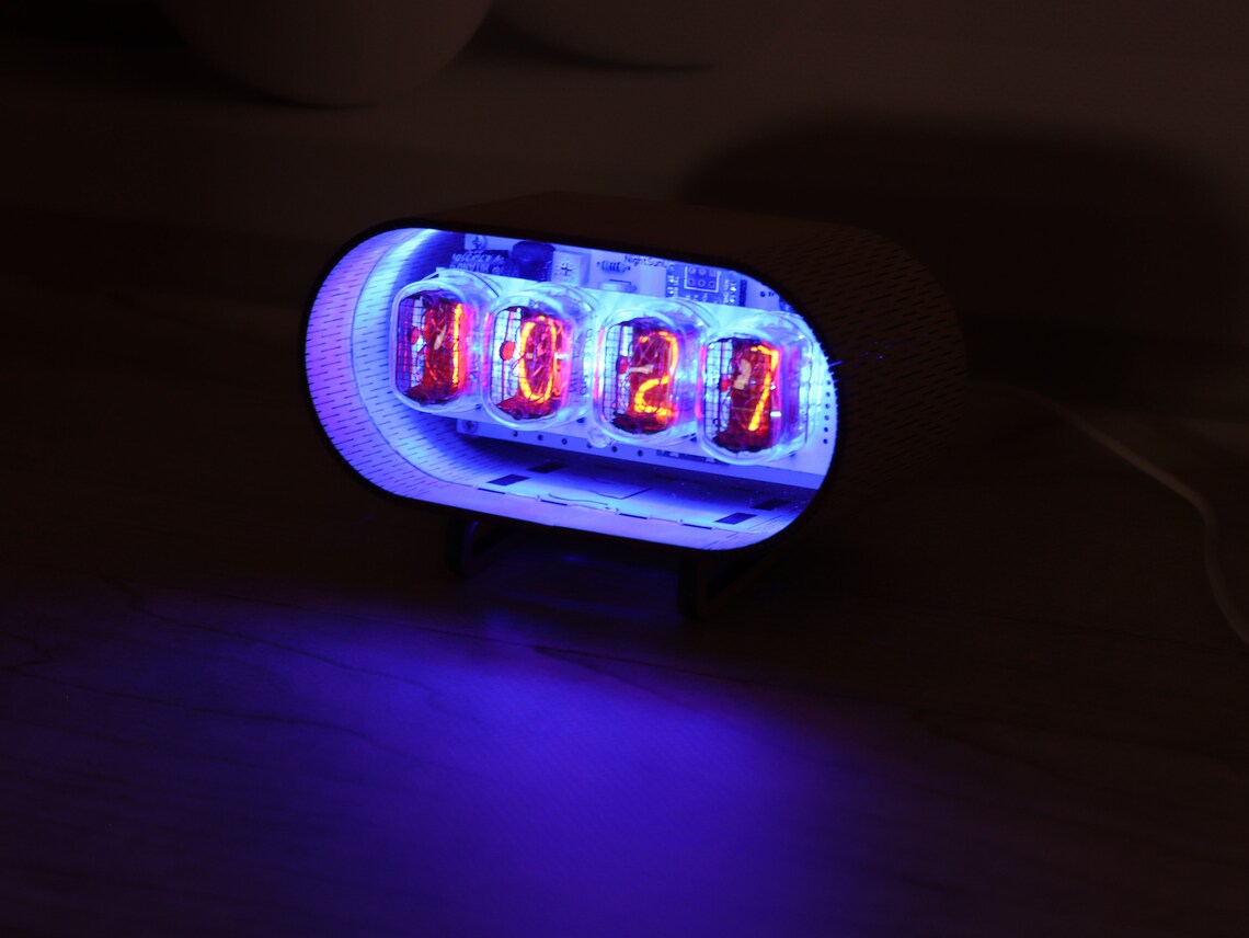 Wooden IN-12 Nixie Tube Clock With a Transparent Insert. - Etsy