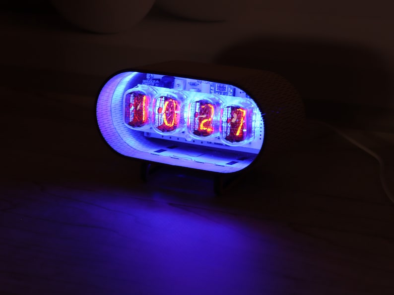 Wooden IN-12 Nixie Tube Clock With a Transparent Insert. - Etsy