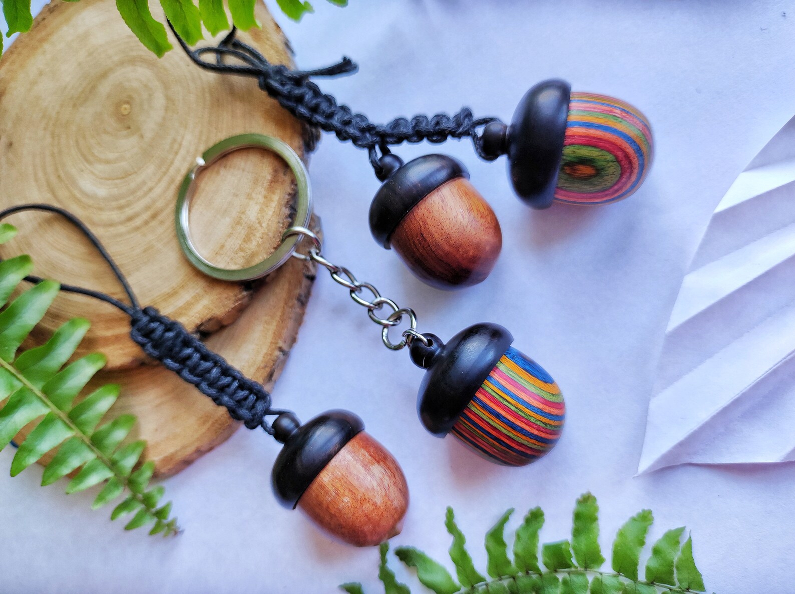 Pill Container Necklace, Pill Holder Necklace, Acorn Pill Box, Wooden ...