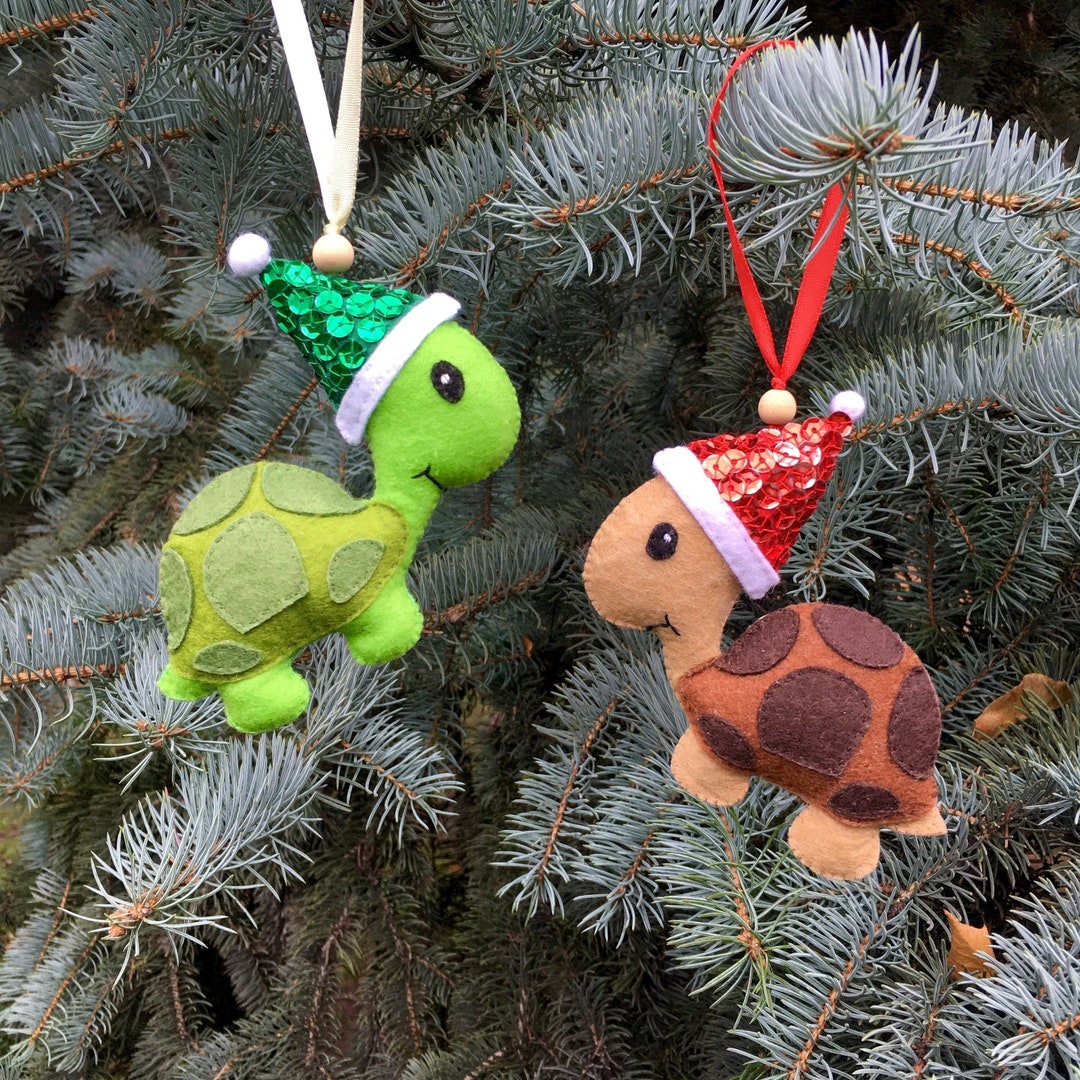 Christmas Ornament Turtle Christmas Ornament Ornaments Tree - Etsy
