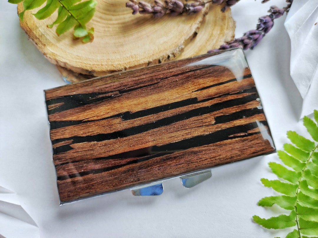 Pill Box, Wood Pill Box, 7 Day Pill Organizer, Unique Pill Box ...