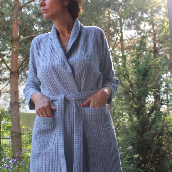Linen Robe - Etsy
