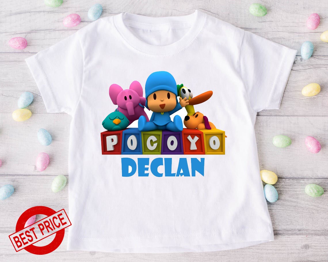 Pocoyo Friends Custom Shirt Pocoyo Party Shirtm Personalized | Etsy