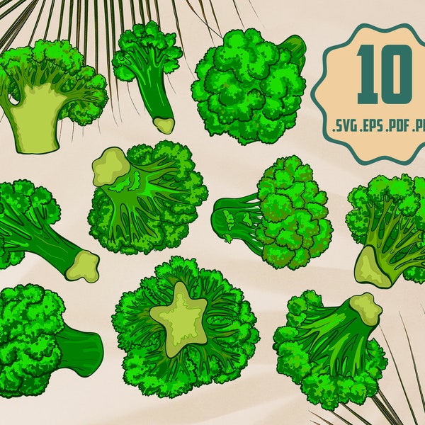 Broccoli Svg - Etsy