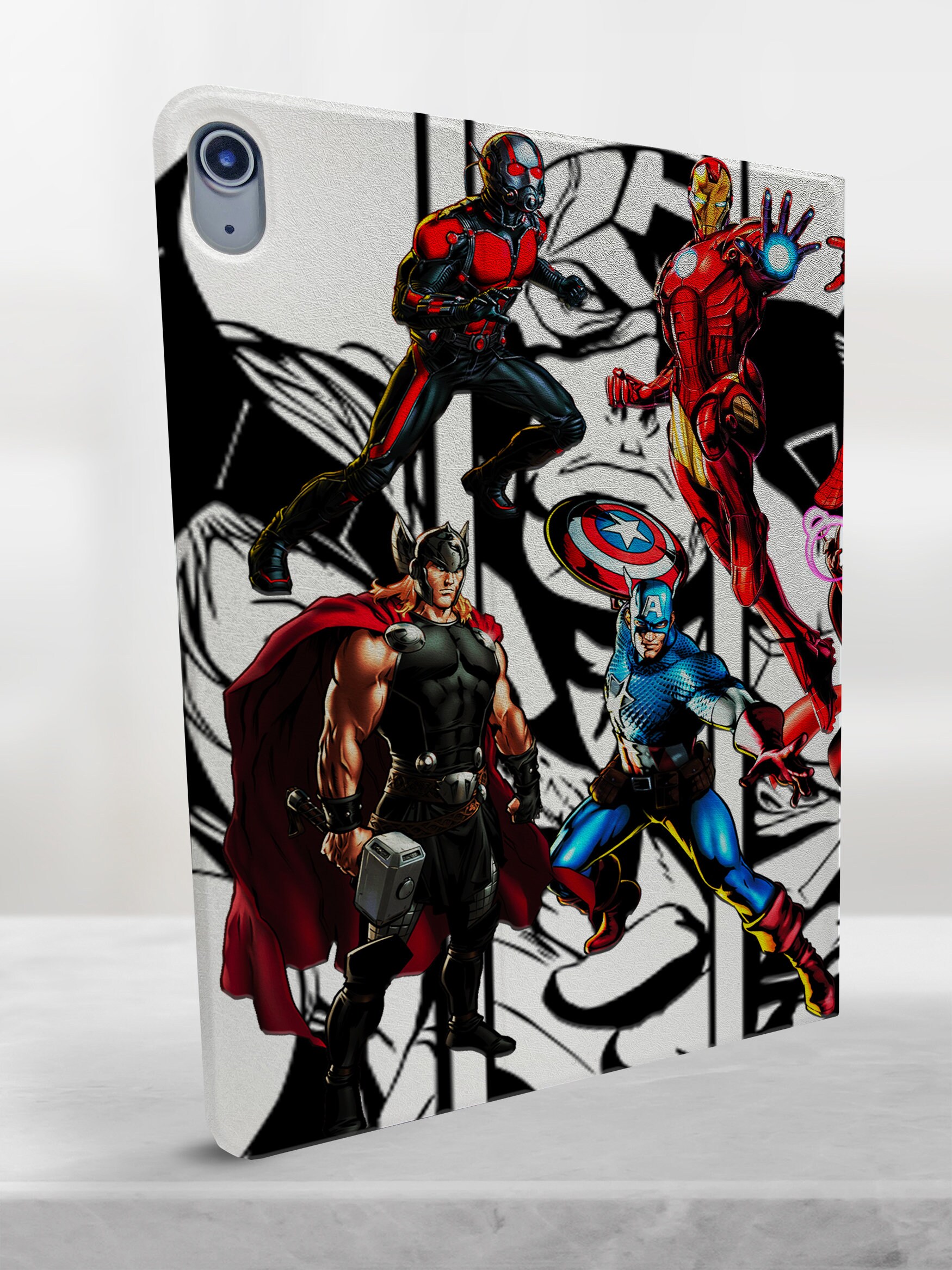 Avengers Ipad Case With Pencil Holder Marvel Ipad Pro 12.9 in - Etsy