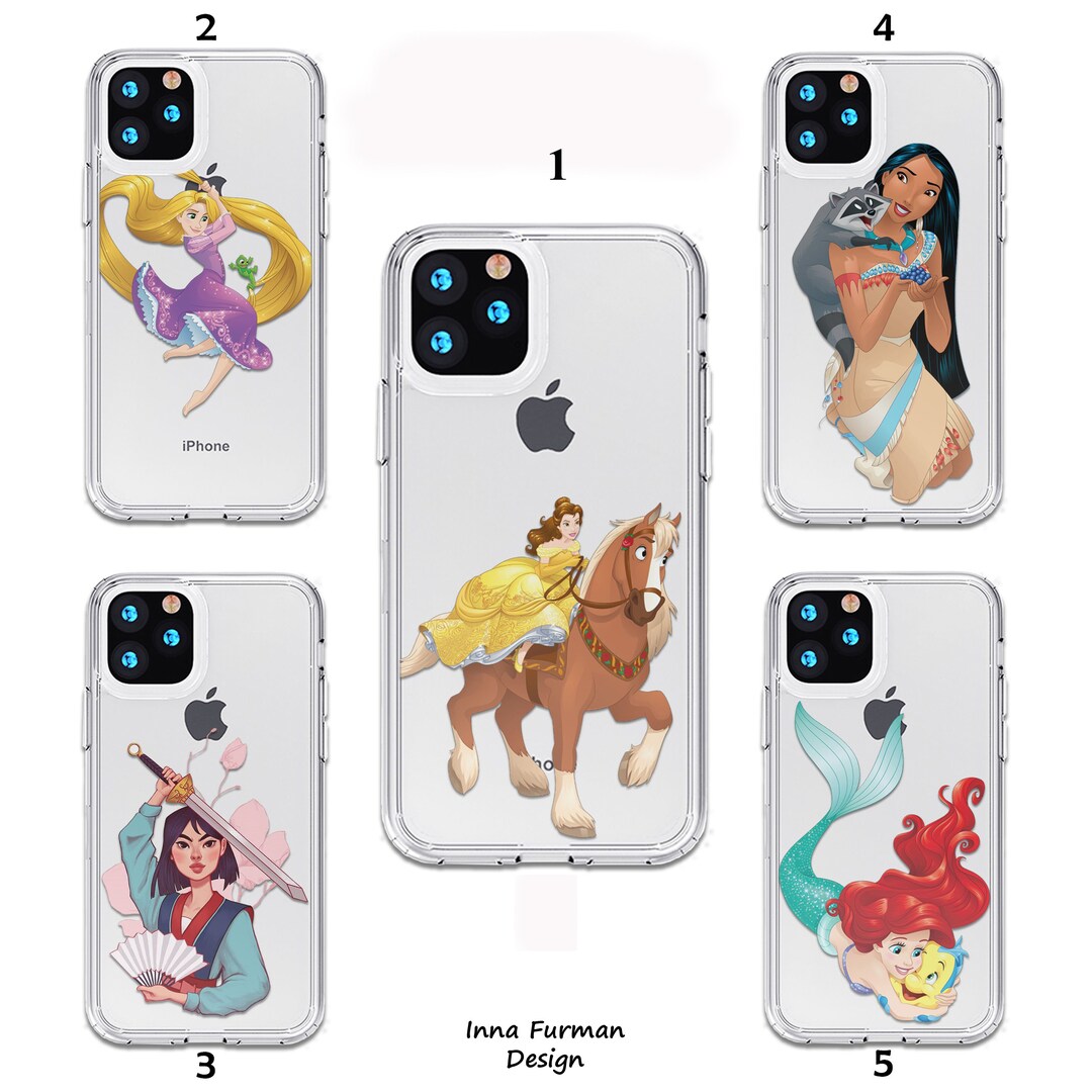 Disney Princess iPhone 15 Pro Max Case Ariel Acrylic Case Rapunzel ...