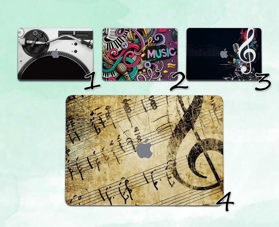 Music Notes MacBook M2 Pro 16 Inch 2023 Case Air 13 M2 Case Cute M2 Pro ...