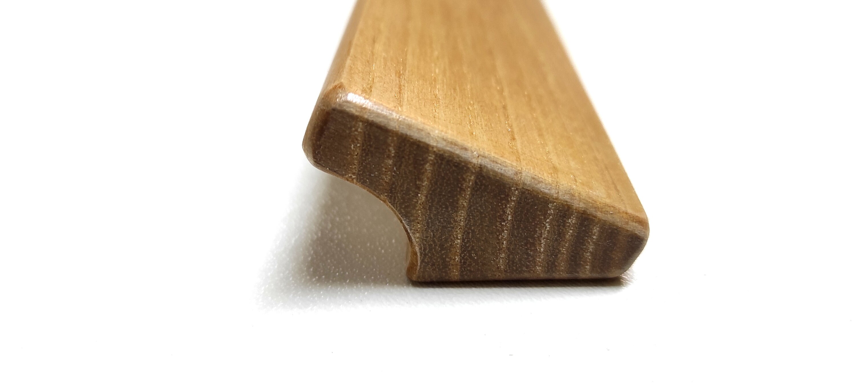 Modern Line Wooden Knobs, Natural Wood Pulls Handles, Wardrobe Thin ...