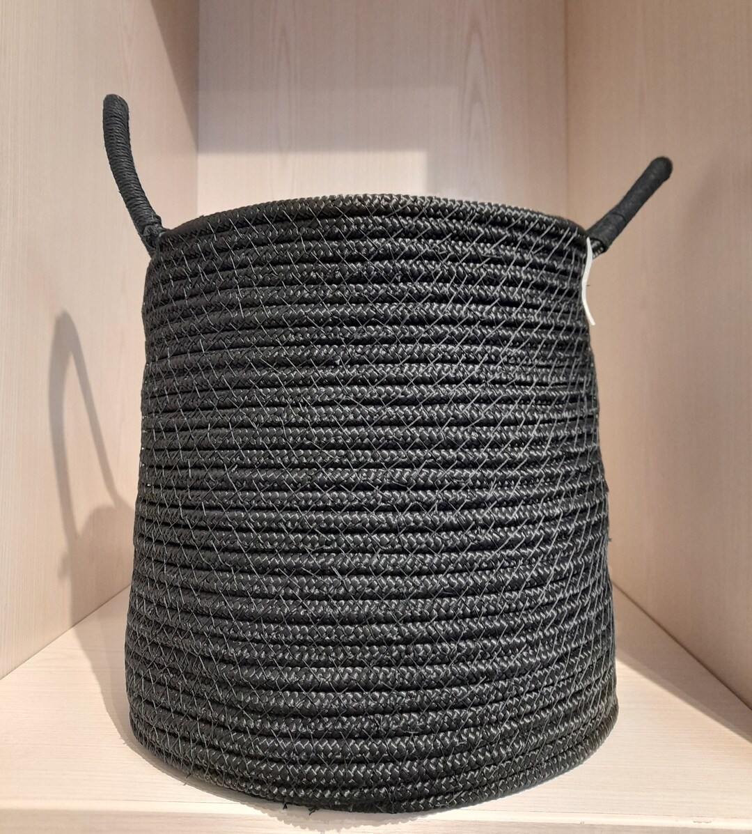 Furnishing Basket in Black Rope 25x25x26h Cm - Etsy