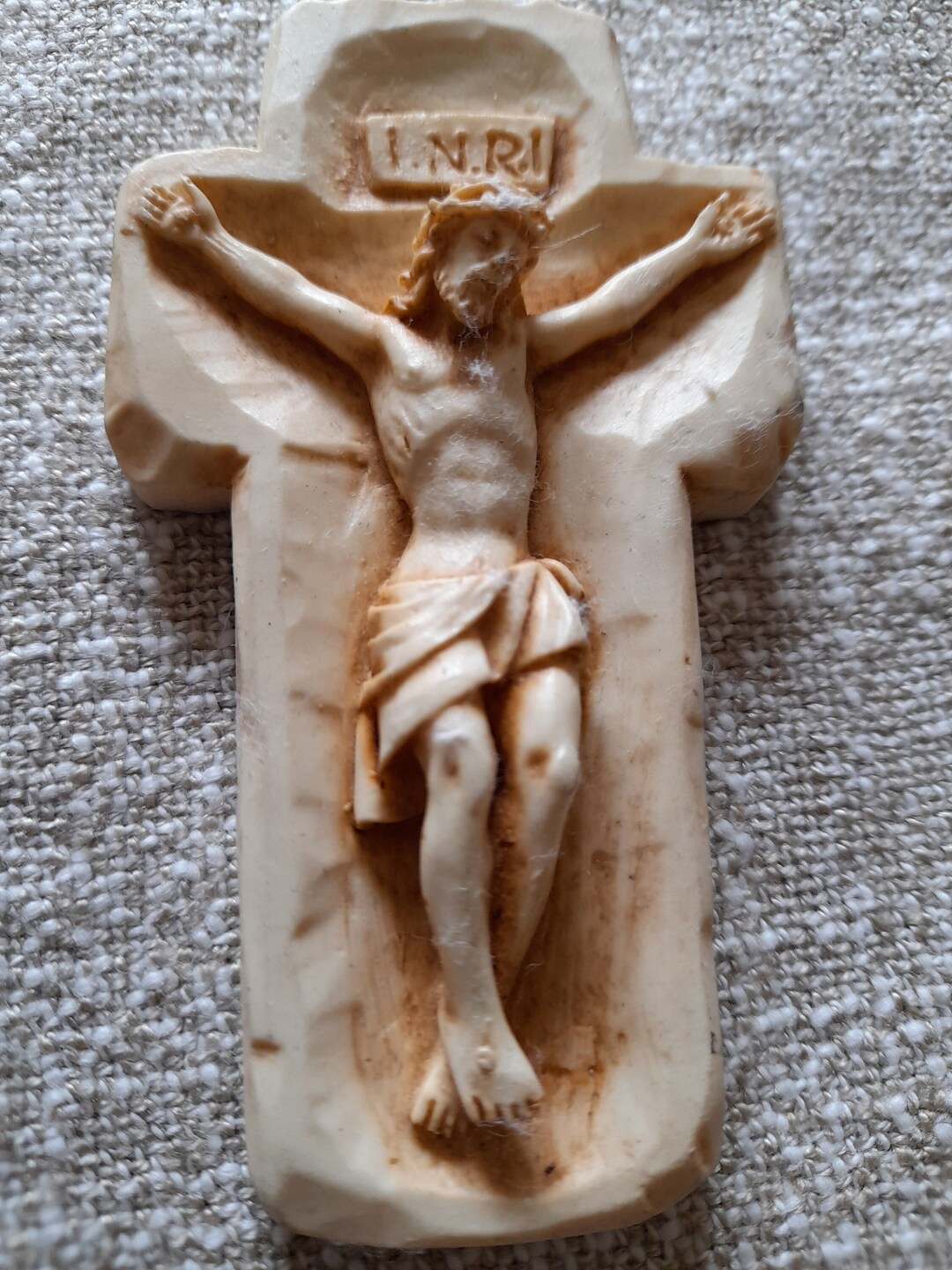 Crucifix in Marble Effect Resin - Etsy