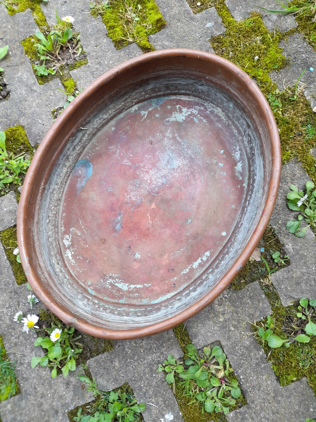 Vintage Copper Oval Baking Pan - Etsy