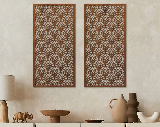 Custom Wood 3D Wall Lattice Panels Wall and Ceiling Decor, Paintable - Etsy