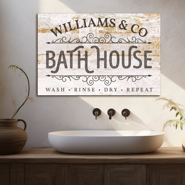 Bath House Sign - Etsy