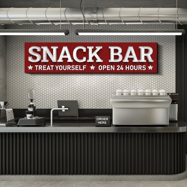 Snack Bar Sign - Etsy