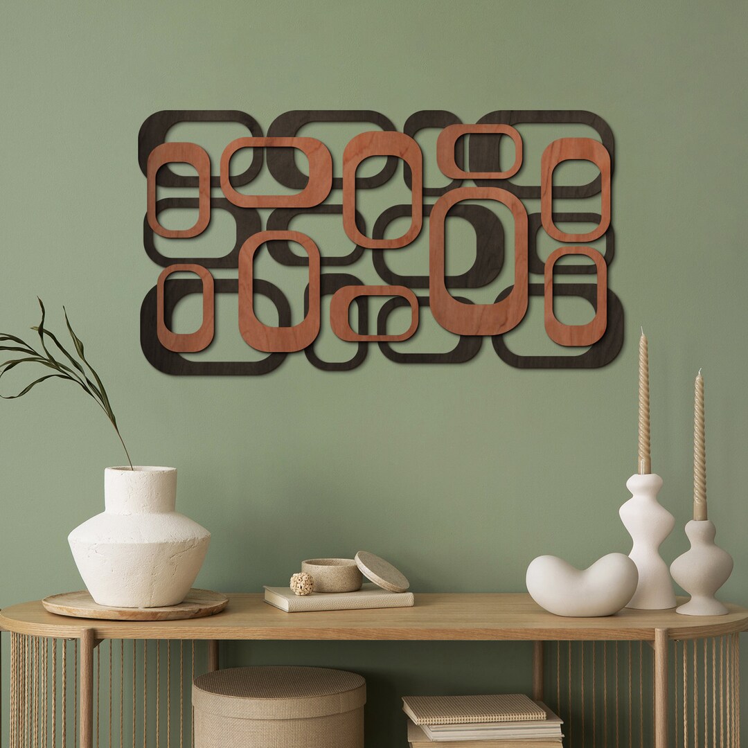 Atomic Art Wood, Atomic Wall Decor, Mid Century Modern Wood, Atomic Art ...