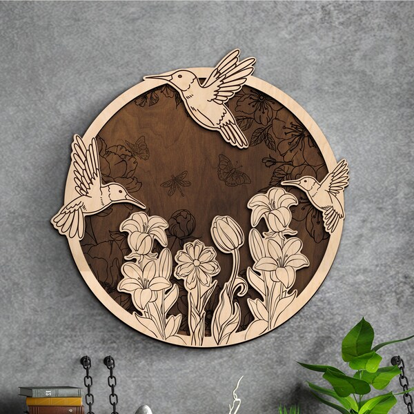 Hummingbird Wall Decor - Etsy