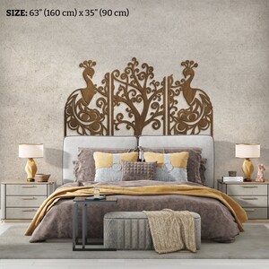 Peacock headboard king store