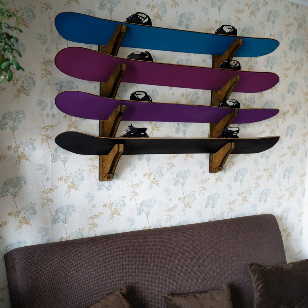 Snowboard Wall Mount, Ski Wall Holder, Snowboard Wall Rack, Snowboard ...